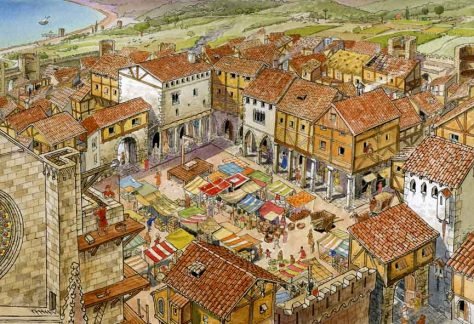 La vida en una ciudad medieval